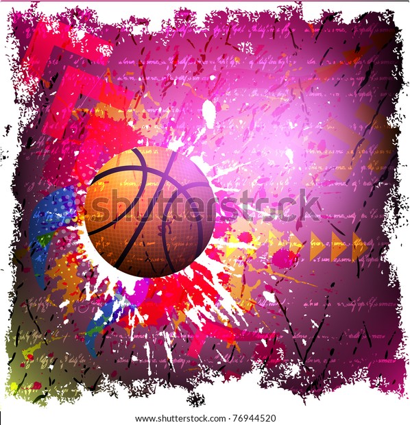 Basketball Advertising Poster Stock Vector (Royalty Free) 76944520 ...