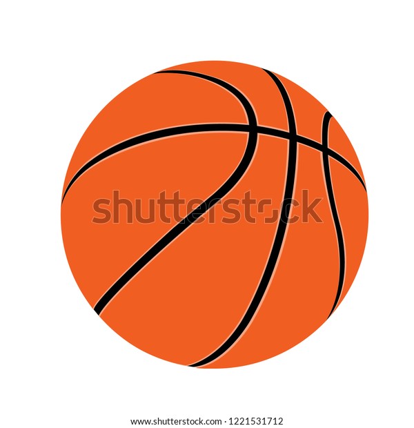 Basketball Ball Vector Illustration Isolated On Stock Vector (Royalty ...