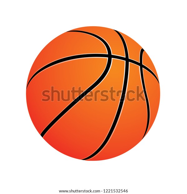 Basketball Ball Vector Illustration Isolated On Stock Vector (Royalty ...