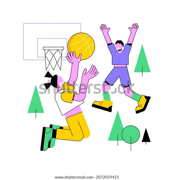 Basketball Camp Abstract Concept Vector Illustration Stock Vector ...
