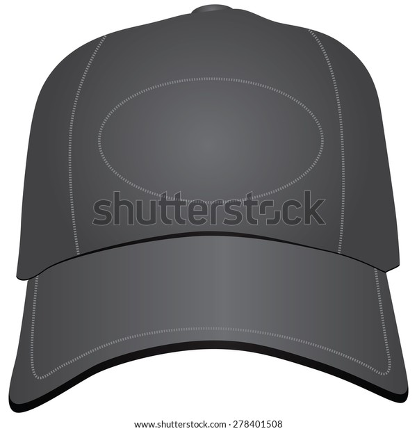 Basketball Cap Black Cloth Vector Illustration Stock Vector (Royalty ...