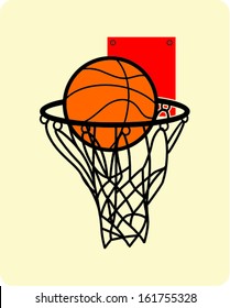 Basketball Design Element Stock Vector (Royalty Free) 161755328 ...