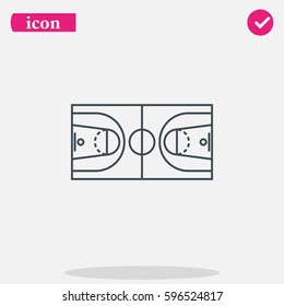 Basketball Field Flat Vector Icon Stock Vector (Royalty Free) 523827556 ...
