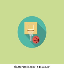 Cute Basket Ball Cartoon Vector Icon Stock Vector (Royalty Free) 1743093128