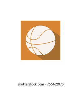 Basketball Icon Long Shadow Stock Vector (Royalty Free) 766462075 ...