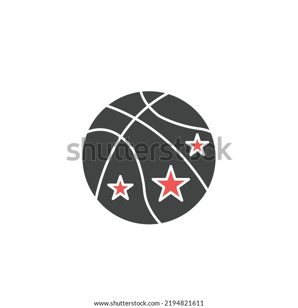 Basketball Icons Symbol Vector Elements Infographic Stock Vector ...