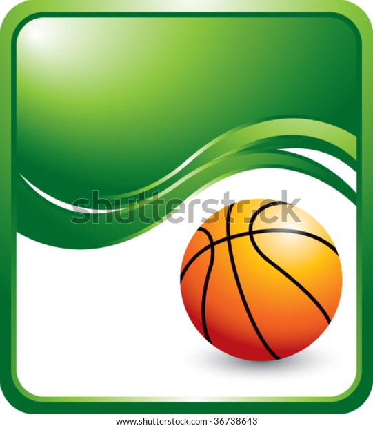 Basketball Modern Style Wave Background Stock Vector (Royalty Free ...