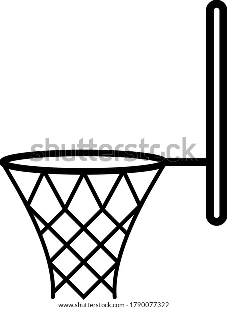 Basketball Net Icon Basketball Net Board Stock Vector (Royalty Free ...