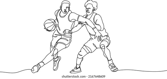Basketball Player Line Drawing Vector Stock Vector (Royalty Free ...