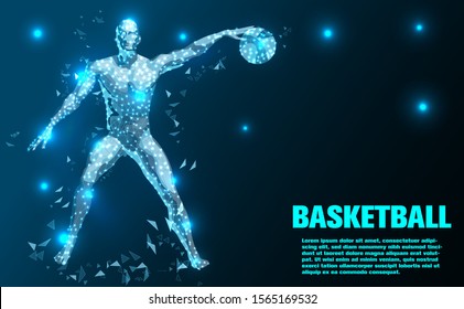 Basketball Playerabstract Technology Future Artificial ...