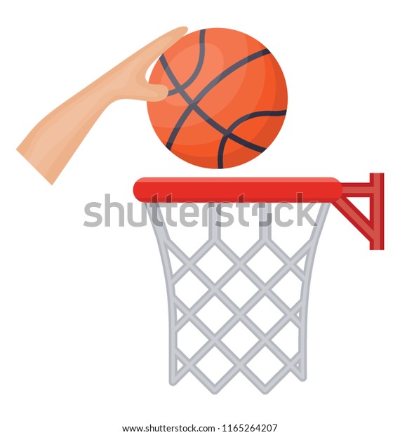 Basketball Rim Net Basketball Hoop Vector Stock Vector (Royalty Free ...