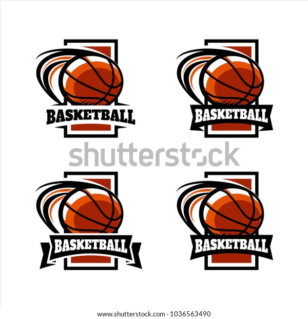 Basketball Square Logo Stock Vector (Royalty Free) 1036563490 ...