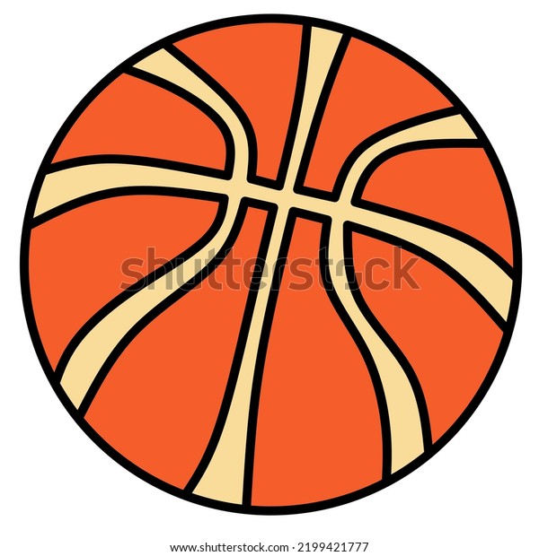 Basketball Vector Drawing Coloring Book Stock Vector (Royalty Free ...