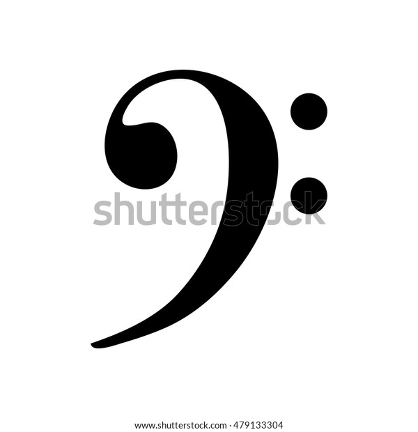 Bass Clef Icon Stock Vector (Royalty Free) 479133304