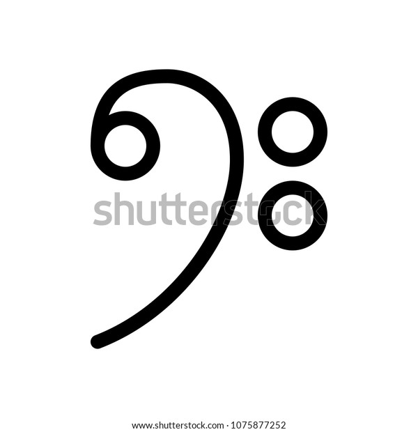 Bass Key Symbol Stock Vector (Royalty Free) 1075877252 | Shutterstock