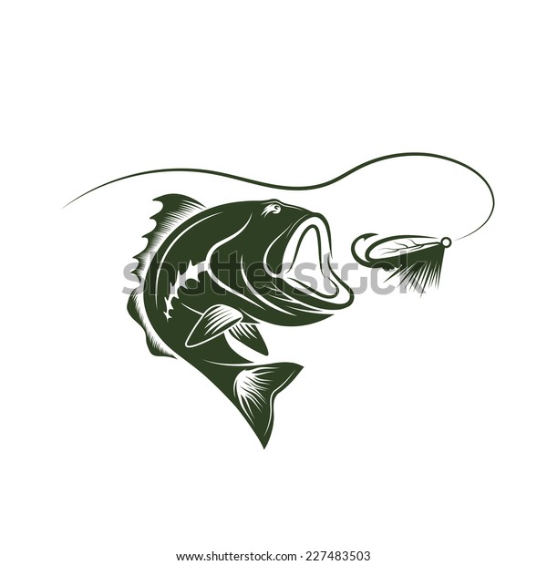 Bass Lure Vector Design Template Stock Vector (Royalty Free) 227483503 ...