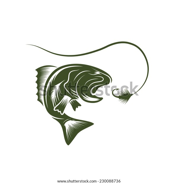 Bass Lure Vector Design Template Stock Vector (Royalty Free) 230088736 ...