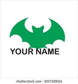 Bat Logo On White Background Stock Vector (Royalty Free) 2057100026 ...