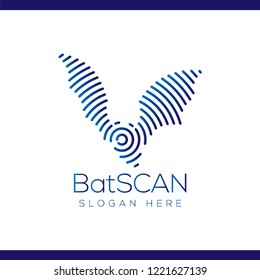 Bat Scan Technology Logo Vector Element Stock Vector (Royalty Free ...
