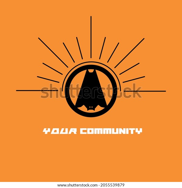 Bat Sun Logo Icon Stock Vector (Royalty Free) 2055539879 | Shutterstock