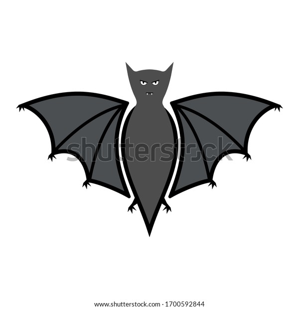 Bat Vector Design Isolated White Stock Vector (Royalty Free) 1700592844 ...