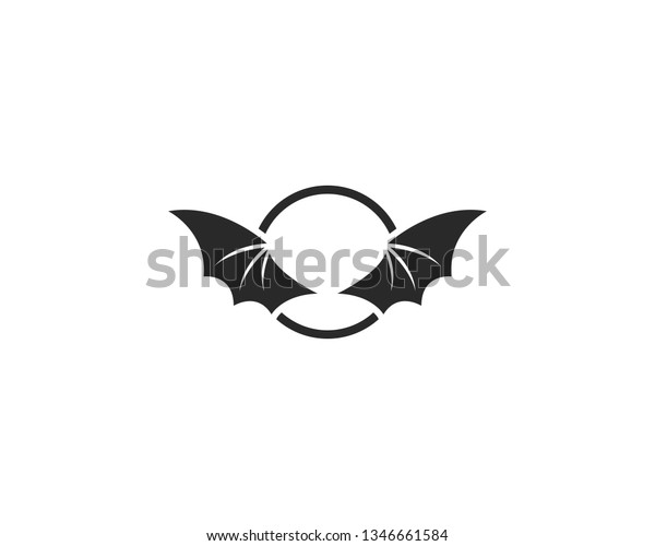 Bat Wing Ilustration Logo Vector Template Stock Vector (Royalty Free ...