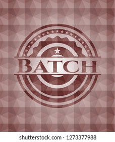 Batch Red Seamless Emblem Geometric Background Stock Vector (Royalty ...