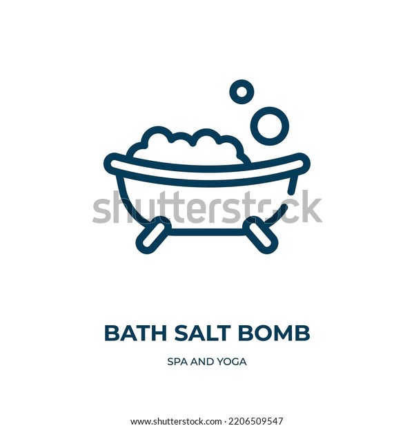 Bath Salt Bomb Icon Linear Vector Stock Vector (Royalty Free ...