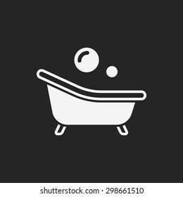 Person Taking Bath Icon Stock Vector (Royalty Free) 258323360