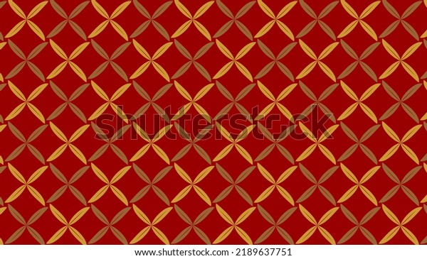 Batik Background Leaf Motif Background Leaf Stock Vector (Royalty Free ...
