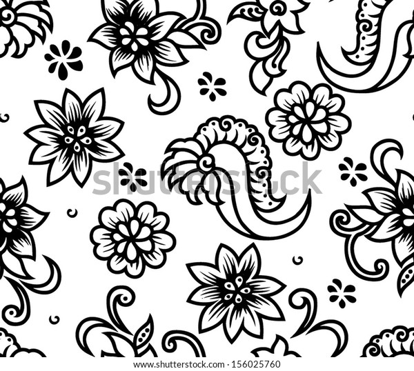 Batik Carpet Design 库存矢量图（免版税）156025760 | Shutterstock
