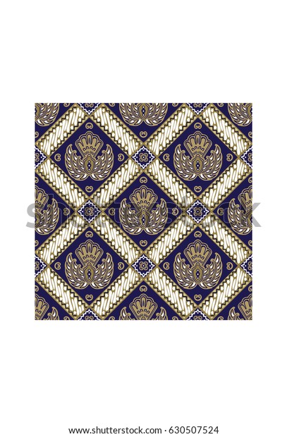 Batik Ceplok Jogjakarta Stock Vector (Royalty Free) 630507524