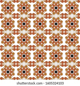 Batik Flower Background Frame Template Stock Vector (Royalty Free ...