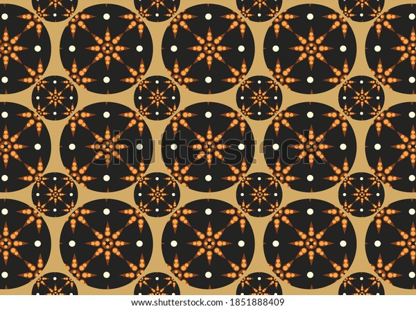 Batik Indonesian Technique Waxresist Dyeing Applied Stock Vector ...