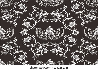 Batik Indonesian Traditional Pattern Motif Indonesia Stock Vector ...