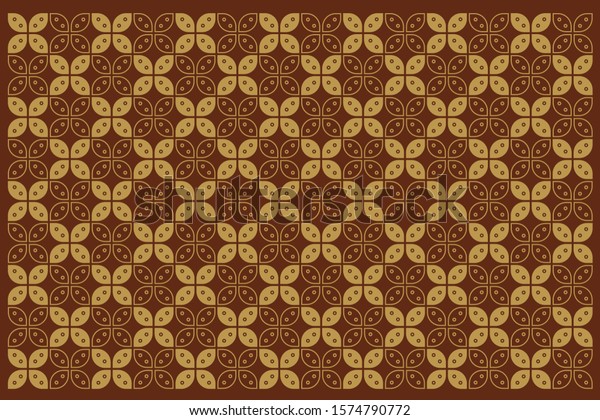 Batik Kawung Jogja Indonesian Batik Patterns Stock Vector (Royalty Free) 1574790772