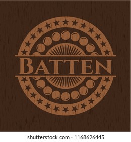 Batten Wood Emblem Retro Stock Vector (Royalty Free) 1168626445 ...