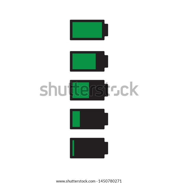 Batteries Charging Vector Icons Recharge Battery Stock Vector (Royalty ...
