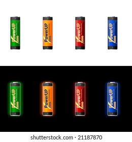 Batteries Powerup 001 Stock Vector (Royalty Free) 21187870 | Shutterstock