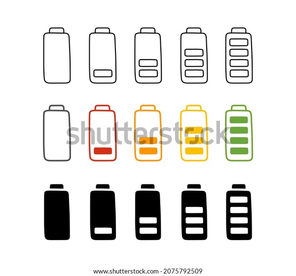 Battery Charge Cartoon Style Vector Illustration Stock Vector (Royalty ...
