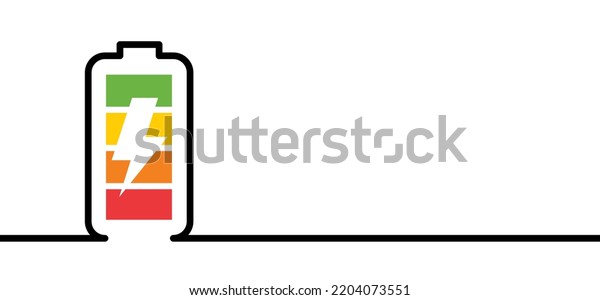 Battery Charging Point Charge Indicator Level Stock Vector (Royalty ...