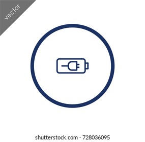 Battery Charging Status Icon Stock Vector (Royalty Free) 728036095 ...