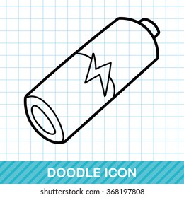Battery Doodle Stock Vector (Royalty Free) 368197808 | Shutterstock