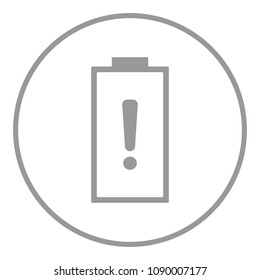Battery Charge Indication Icon Vector Illustration Stock Vector ...