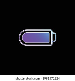 Battery Full Charge Blue Gradient Vector Stock Vector (Royalty Free ...