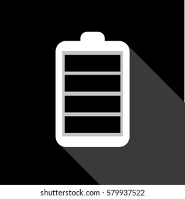 Battery Full Sign Black Stock Vector (Royalty Free) 579937522 ...