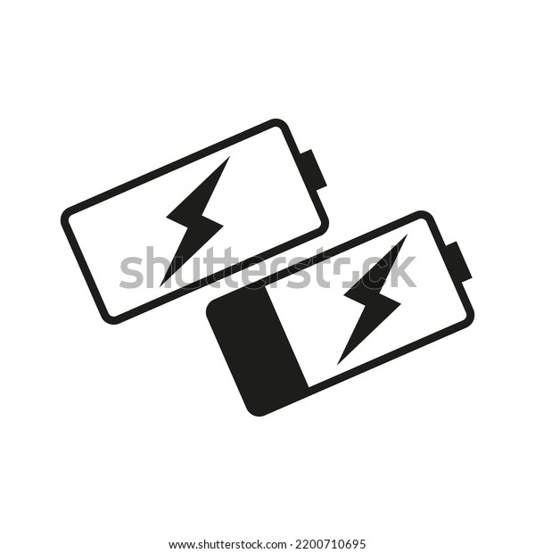 Battery Icon Electric Power Vector Illustration Stock Vector (Royalty ...