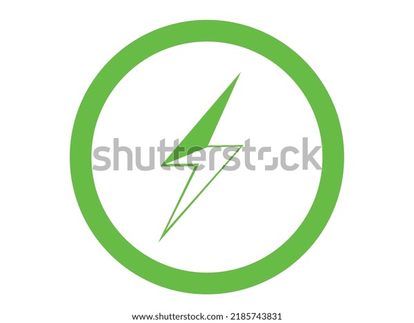 Battery Level Icon Lightning Energy Symbol Stock Vector (Royalty Free ...