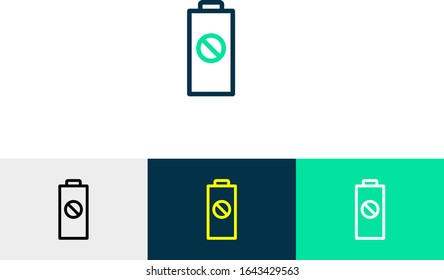 Battery Line Art Icon Vector Stock Vector (Royalty Free) 1643429563 ...