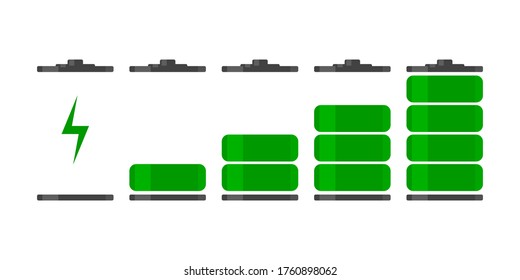 Battery Load Illustration Isolated On White Stock Vector (Royalty Free ...
